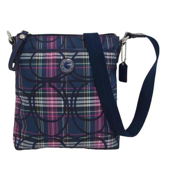 Coach | Bags | Coach Nylon Mini Shoulder Bag Tartan Check | Poshmark